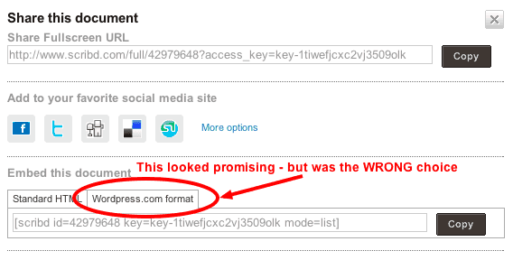 Don't use this Scribd plugin for iPaper docs - use Embedly instead - WordPress Website Coach